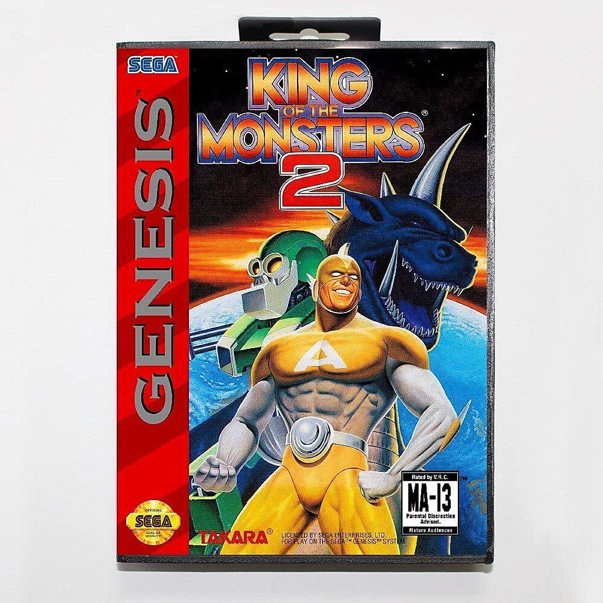 Retro Game 16 Bit MD Game Card King Of The Monsters 2 With Retail Box For Sega Genesis System (JAP Shell)