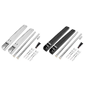 Clothes Drying Rack, 80cm Rod Wall Mounted Dual Bracket Space Aluminum Retractable Folding Drying Rack for Home(silver)