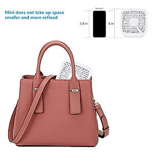 Portable Fan, Small Personal USB powered Desk Fan, Ultra-Thin Fan, Lightweight Portable Fan, Mini Cooling Fan, Powerful Desktop Fan, Strong Wind Fan, 3 Speeds & Quiet Operation (2021 Upgraded Version)