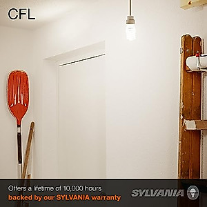 SYLVANIA CFL T2 Twist Light Bulb, 60W Equivalent, Efficient 13W, 850 Lumens, Medium Base, 2700K, Soft White - 8 Pack (26363)