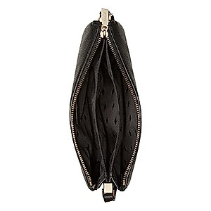 kate spade crossbody purse for women Leila triple gusset handbag , Black, Small
