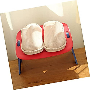 Cabilock 1 PC Space-Saving Double-Layer Saver Rack Simple Home for Plastic Shelf Assembly Space Shoe Blue Creative Holder Household Organizer Red Slots Require Storage Stand