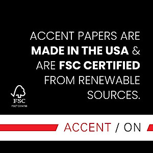 Accent Opaque White 8.5” x 11” Cardstock Paper, 100lb, 271gsm – 1,600 Sheets (8 Reams) – Premium Smooth Heavy Cardstock, Printer Paper for Invitations, Cards, Menus, Business Cards – 188091C