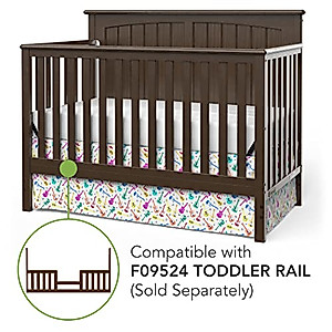 Child Craft Sheldon 4-in-1 Convertible Crib, Slate