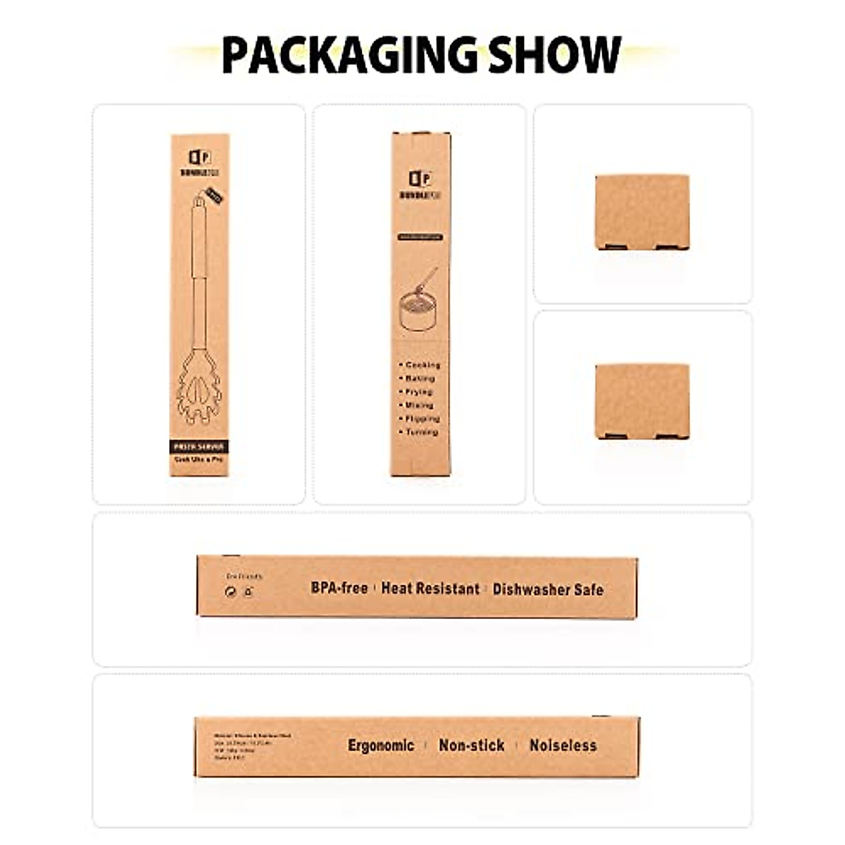 Pack of 2 Silicone Pasta Fork, Kitchen Heat Resistant Noodle Spoon Server, BPA Free Spaghetti Strainer,Best Cooking Tools (Gray-Blue)