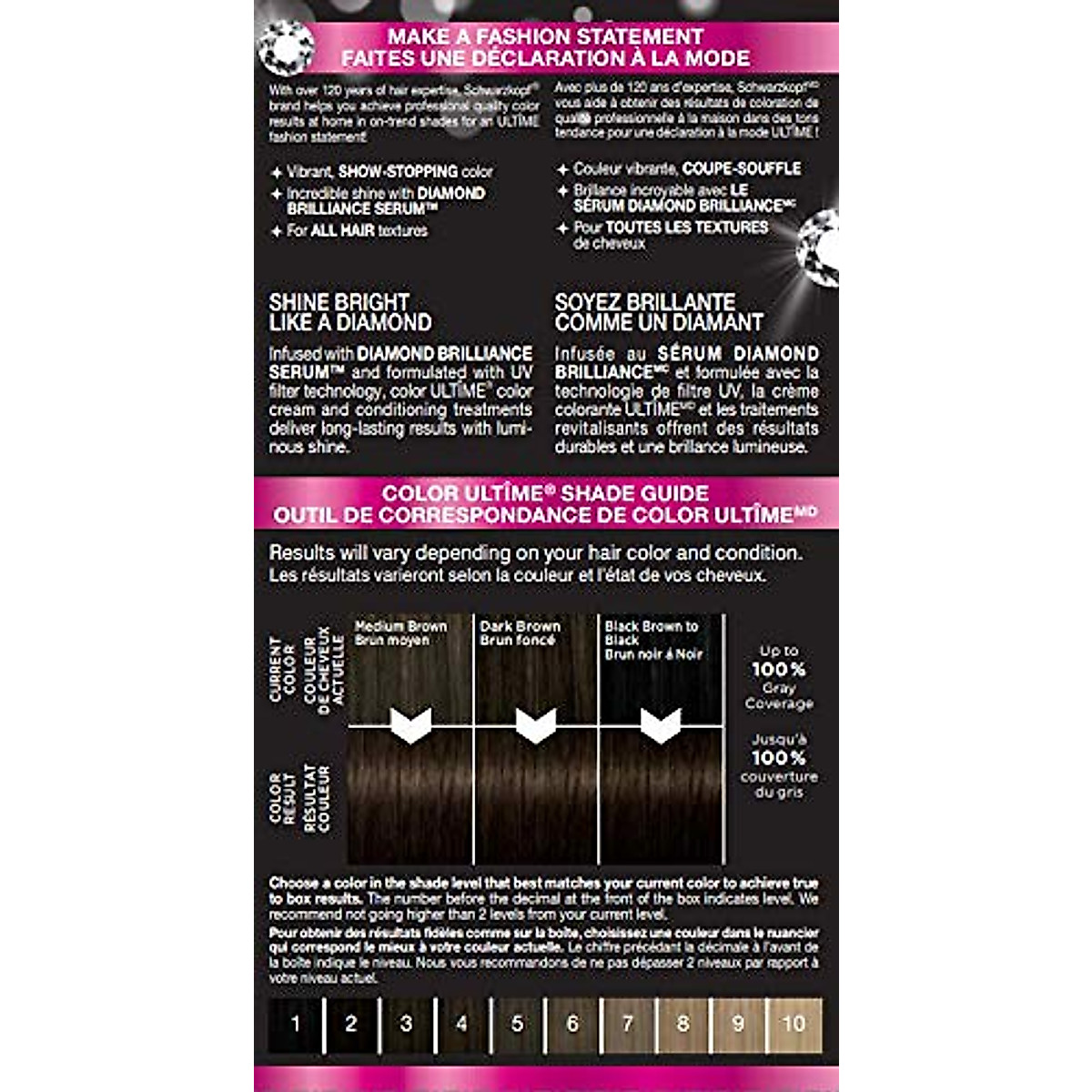 Schwarzkopf Color Ultime Permanent Hair Color Cream, 3.8 Velvet Brown