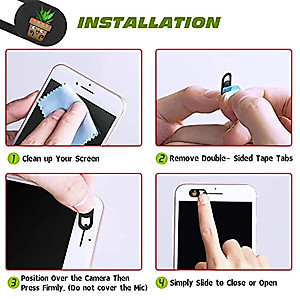 Anoys Webcam Cover (6 Pcs) Ultra-Thin Camera Cover Privacy Protector, Cover Slide for Laptop, Mac, MacBook Air, iPad, PC, Cell Phone, Webcam Covers Laptop (Green Bonsai