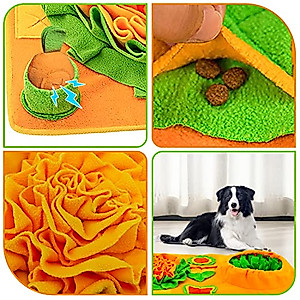 Snuffle Mat for Dogs 31.5''x19.7'', Dogs Feeding Mat Sniff Digging Treat Mat Slow Feeder for Training and Stress Relief, Mentally Stimulating Toy for Dogs Boredom Toys Mats Interactive Dog Toys