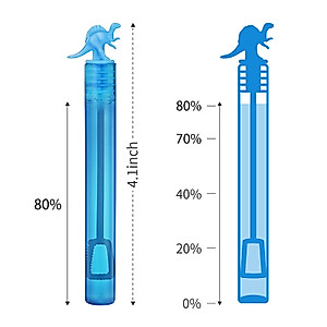 32 Pack Bubbles for Kids Party Favors Mini Bubble Wand Dinasour Toys Bulk Party Goodie Bag Stuffers Supplies Carnival Prizes Christmas Themed Birthday Wedding Bath Time Gifts for Boys Girls