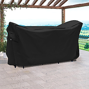 WOMACO Patio Furniture Cover Set, Waterproof 3 Piece Outdoor Furniture Cover, Furniture Set Covers for 3 Piece Outdoor Bistro Set (Black, for 3 piece set (L))