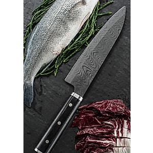 Kyocera - KTN-160-HIP Kyocera Premier Elite Ceramic Chef's Santoku Knife, 6-inch, Black