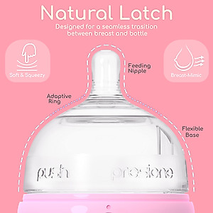 INTTERO 9oz Blue Formula Dispenser Anti-Colic Baby Bottles - 2 Pack/Medium Flow (Cute Blue) — Everyday Baby Essential — Formula Bottle — Biberones para Formula — PopYummy Mixie — Easy Baby Brezz