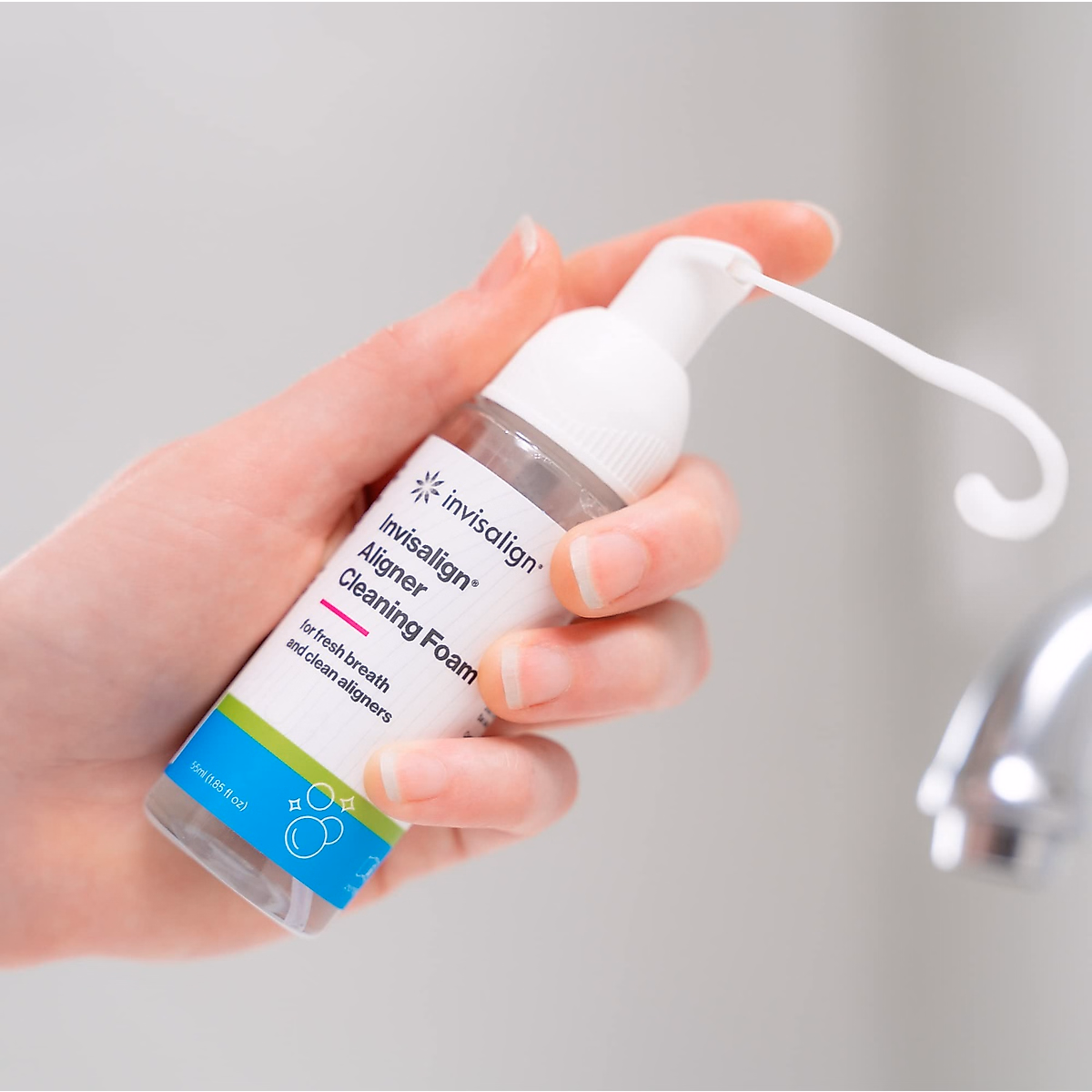 INVISALIGN Aligner Cleaning Foam for Aligner and Retainer Cleaning, 55 ml