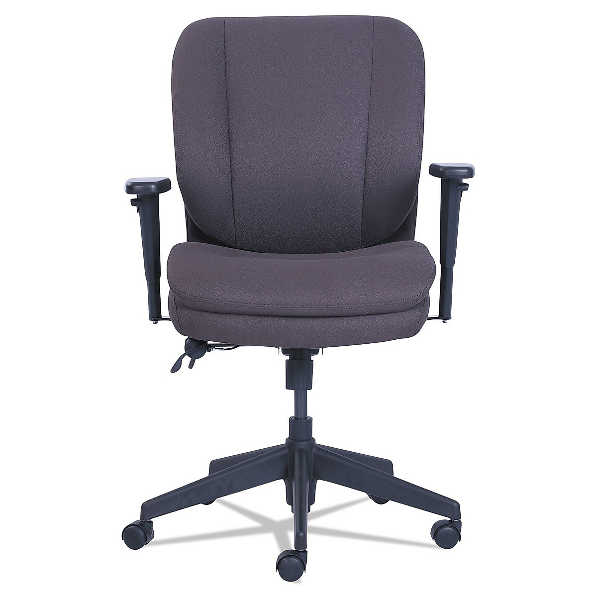 SertaPedic Cosset Ergonomic Task Chair, Supports Up to 275 Lb, 19.5" to 22.5" Seat Height, Gray Seat/Back, Black Base