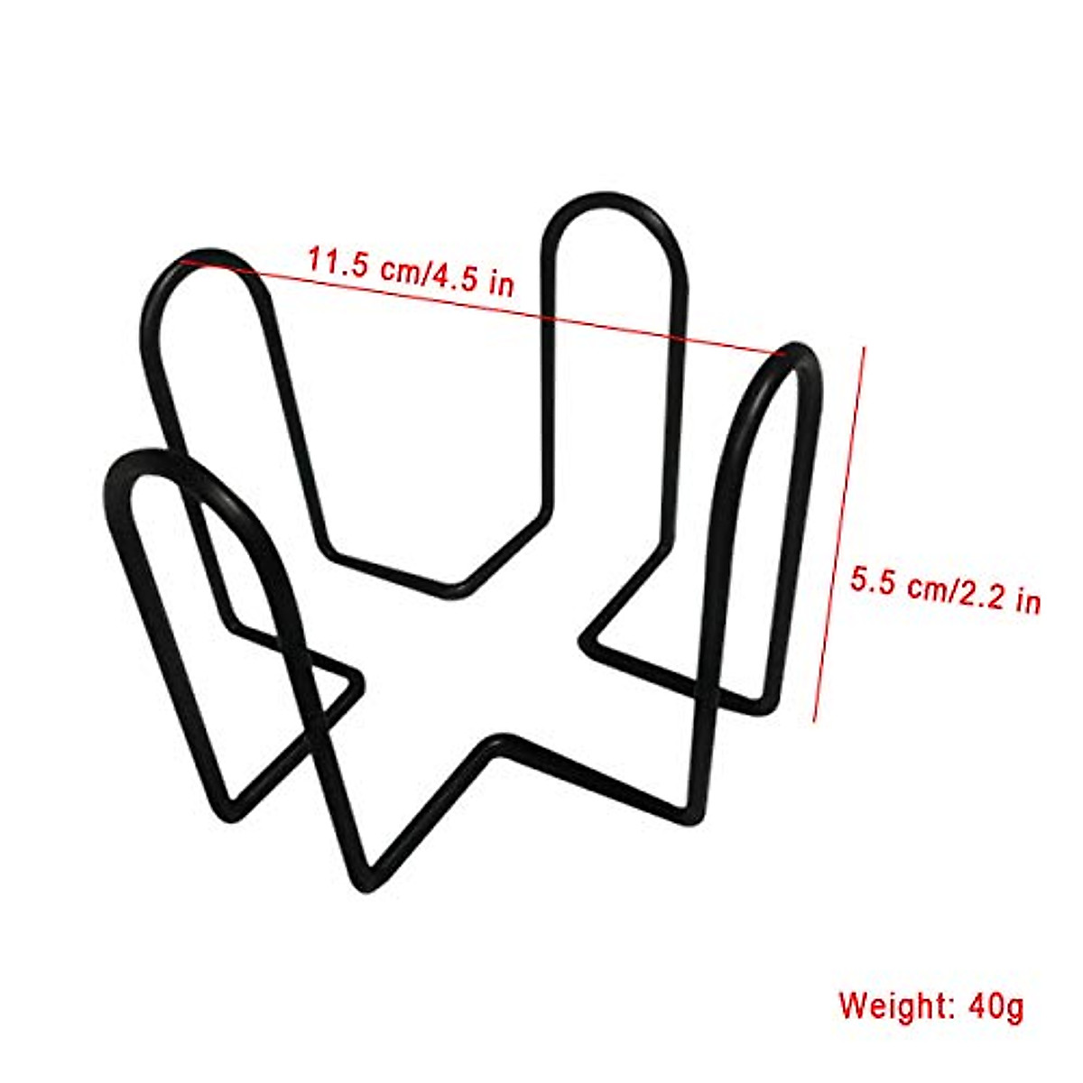 Coaster Holder, 4 PCS Metal Holder for Square or Round Coaster Sets Home Wrought Iron Shelf Decoration (Style 1)