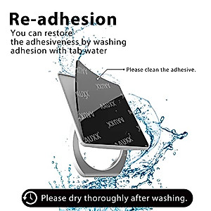 iRing Original, Made in Korea, Phone Ring Holder, Cell Phone Grip Stand, Compatible with iPhone, Galaxy, and Other Smartphones (Black)