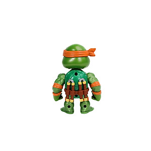 Jada Toys Teenage Mutant Ninja Turtles 4 Michelangelo Die-cast Figure, Toys for Kids and Adults, Orange, 31848
