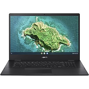 ASUS (Renewed) Chromebook CX1 17 17.3" FHD Laptop Computer, Intel Celeron N4500 Processor, 4GB LPDDR4X RAM, 64GB eMMC, WiFi 6, Bluetooth 5.2, USB Type-C, Mineral Gray, Chrome OS, BROAG