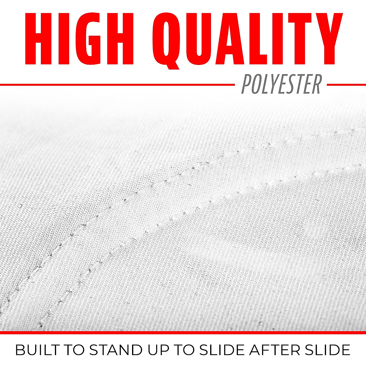 Franklin Sports Boys' Standard Sliding Shorts Youth, White/Optic, Small