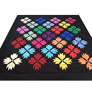 50 PCS 8" x 8" Precut Multi-Colors Cotton Fabric Squares Fabric Bundles for Sewing & Quilting Beginners