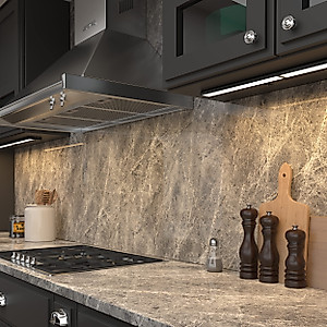 LAGOM 22" Direct Wire Dimmable LED Under Cabinet Lights, Selectable 2700K/4000K/5000K, Selectable Brightness, White Finish, UC0122WH27