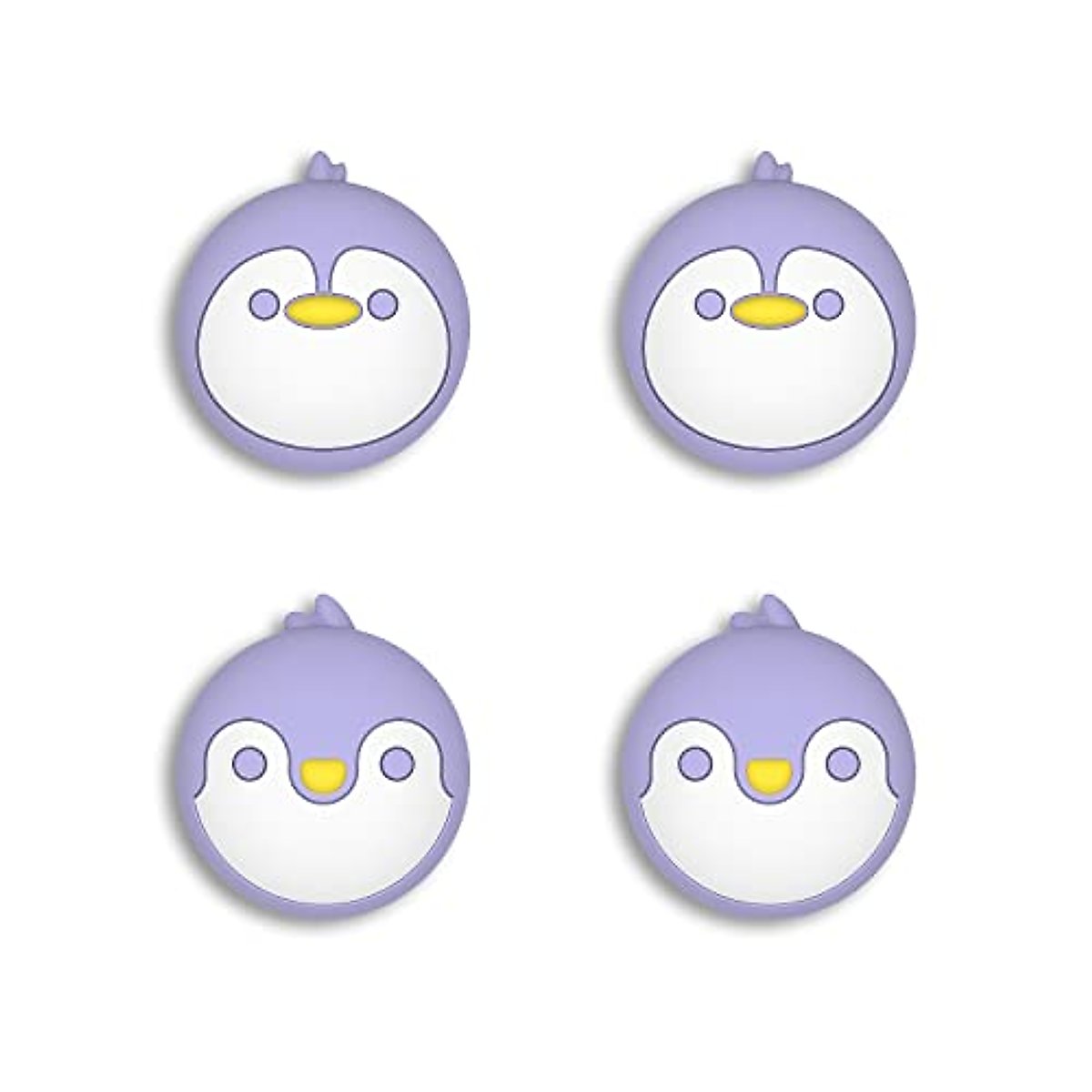 PlayVital Penguin Joystick Caps for Nintendo Switch, Thumbstick Caps for Switch Lite, Analog Cover for Switch OLED Joycon Thumb Grip Caps for Switch & Switch Lite & Switch OLED - Light Violet