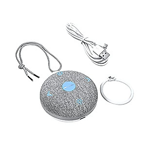 Portable White Noise Machine Baby with 17 Soothing Sounds | 8 Night Lights | USB Rechargeable | Travel Size for Sleeping & On The Go - Nursery Babies Kids