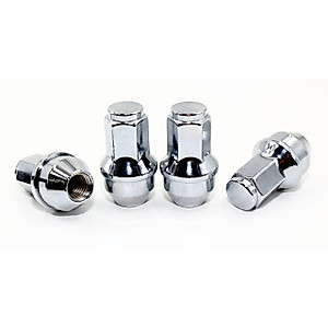 Set of 24 Veritek 14x2.0mm 13/16 Hex 2 Inch Chrome OEM Factory Style Large Acorn Seat Lug Nuts for Ford F-150 Expedition Lincoln Navigator Factory Wheels