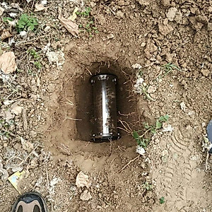 RISEDC Time Capsule Container Waterproof Stainless Steel Lock Future Graduation Gift Storage Goods 20cm/7.9inch