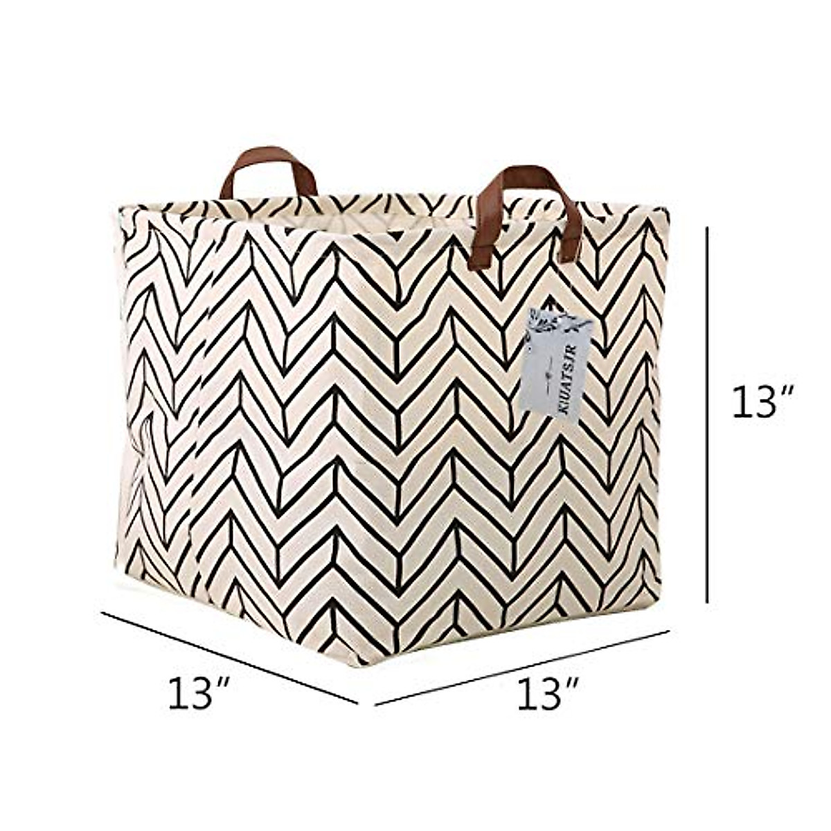 Square Storage Basket Fabric Organizer Bin for Toys,Books,Clothes,Gifts,Pets-Perfect for Home,Office,Nursery,Dorm,Shelf, Gift Baskets(Geometric)