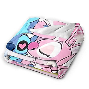 MANMAT Cartoon Throw Blanket Lightweight Cozy Couch Bed Super Soft and Warm Flannel Fleece Microfiber Throws Blankets for All Seasons 50''x40''