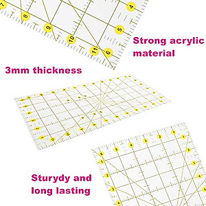 Rdutuok 45mm Rotary Cutter Set Quilting Kit, 5 Replacement Blades, A3 Cutting Mat(18X12"), Acrylic Ruler,Sewing Pins,Cushion,Craft Knife Set and Craft Clips - Ideal for Sewing,Crafting,Patchworking