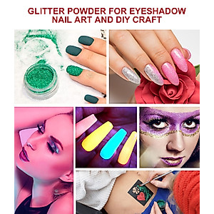 Temporary Glitter Tattoo Kit for Kids makeup,30 Body Glitter,3 Glitter Glue,5 Sheets Tattoos Stencil,5 Pcs Makeup Brush,6 Fluorescent Powder,Rhinestone Stickers,Holiday,Party,Nail Art