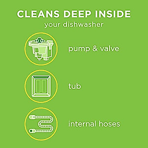 Affresh Dishwasher Cleaner, 12 Month Supply, Helps Remove Limescale and Odor-Causing Residue