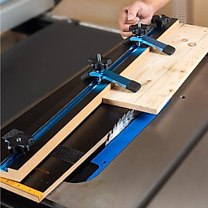 POWERTEC 71395 Taper/Straight Line Jig for Table Saws with 3/4” Wide by 3/8” Deep Miter Slot