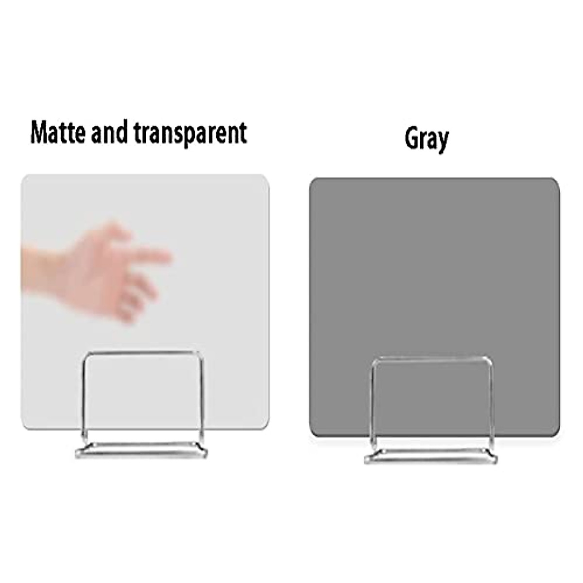 Office Desk Bezel Desk Partition Acrylic Screen Board Desktop Partition Board Exam Bezel Mobile Screen Clip (Color : Matte Transparent, Size : 30 * 50cm)