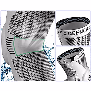 NEENCA Professional Knee Brace for Pain Relief, Medical Knee Support with Patella Pad & Side Stabilizers, Compression Knee Sleeve for Meniscus Tear, ACL, Joint Pain, Runner, Workout - FSA/HSA Eligible