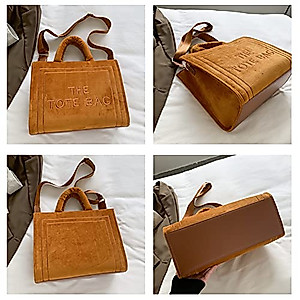 JQWYGB Work Tote Bags for Women - Trendy Personalized Oversized Leather Tote Bag Top-Handle Shoulder Crossbody Bags for Travel Work (Red)