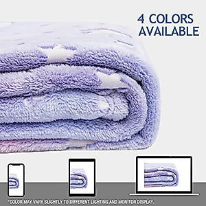 QH Unicorn Pattern2 Glow in The Dark Throw Blanket Luminous Unicorns Blanket-Fun, Cozy Fleece Throw Blanket Made for Great Gifts 60in x 50in