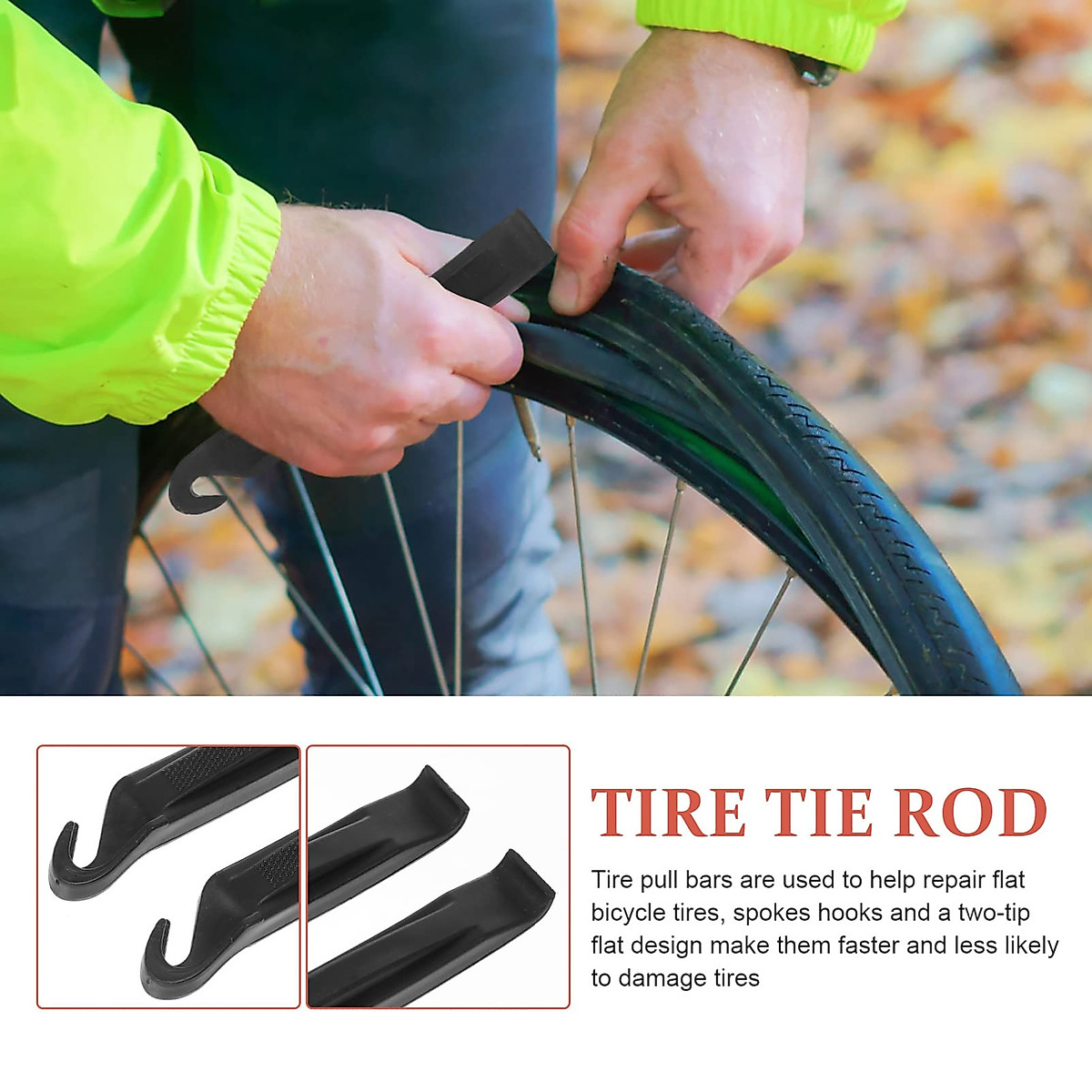 BESPORTBLE 1 Set Tire Repair Bike Supplies Bike Repair Kit Bike Tire Fixing Tools Practical Tire Fixing Tool No Glue Tire Patch Kit Tire Patch Tool Bike Tire Accessory