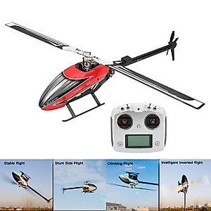 RC Airplanes, FBL Rotor Head Kit RC Helicopter 60A ESC 22mm Metal Tail Pipe Full Metal Servo Holder for Adult Toys (Red)