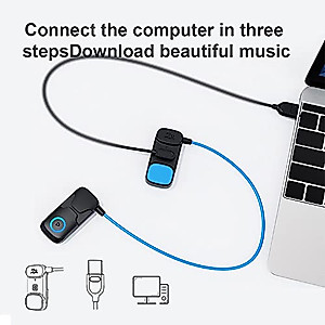 FOLEY Bone Conduction Headphones 12H Playtime Waterproof Headphones for Swimming Earbuds Wireless Bluetooth 5.3 Open Ear Sports Headphones with MP3 Player for Cycling, Diving, and More Activities