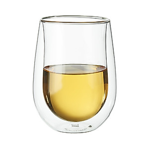 ZWILLING J.A. Henckels Double-Wall Stemless White Wine Glass Set, 10 fl. oz, 2-pc