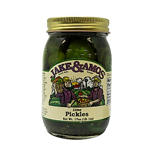 Jake & Amos Lime Pickles 17 oz. Jar (2 Jars)