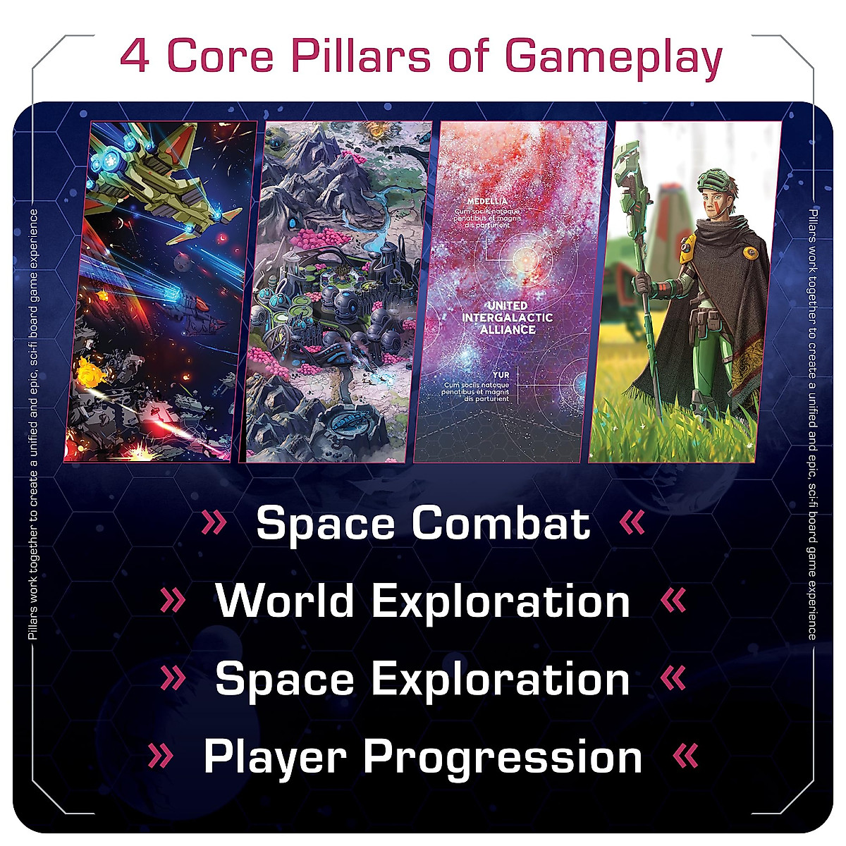 Stars of Akarios Strategy Campaign Board Game, Science Fiction Board Games for Adults & Kids, Epic Legacy Adventure, Cooperative Games (Ages 13+) 1-4 Players