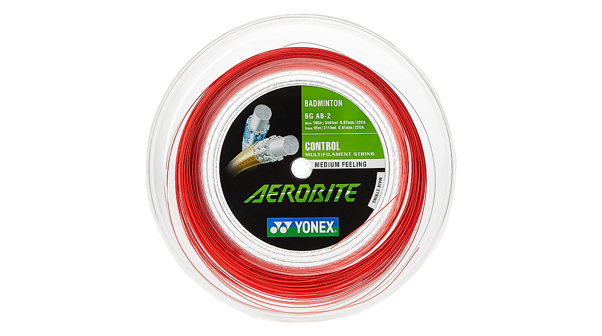 Yonex Aerobite Badminton String 200m Reel - Fast Spin and Power