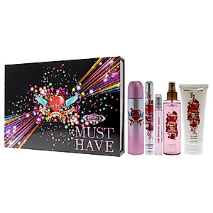 Cuba Cuba Must Have Heartbreaker Women 5 Pc Gift Set 3.4oz EDP Spray, 1.17oz EDP Spray, 0.5oz EDP Spray, 6.7oz Body Spray, 6.7oz Body Splash I0120738