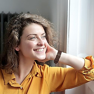 BOTNUW 20mm Soft Lace Leather Band Compatible with Samsung Galaxy Watch 6 /4 /5 40mm 44mm /Samsung Galaxy Watch 6 Classic 43mm 47mm/ Galaxy Watch 5 Pro 45mm/ Galaxy Watch 4 Classic 42mm 46mm Bands