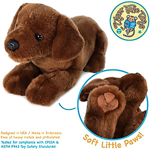 VIAHART TigerHart Cassie The Chocolate Lab - 12 Inch Stuffed Animal Plush Labrador Dog