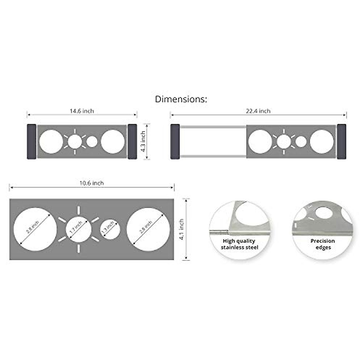Sanni Shoo Drip.it | Multifunctional Space Saving Stainless Steel Kitchen Sink Caddy | Bottle Holder | Compatible with Sodastream Bottles for Aqua Fizz, Penguin and Other Bottles | Drainer & Organizer